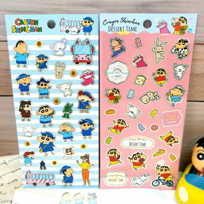 Crayon Shin-Chan Laser Stickers Decorative Waterproof Shinnosuke Nohara ...