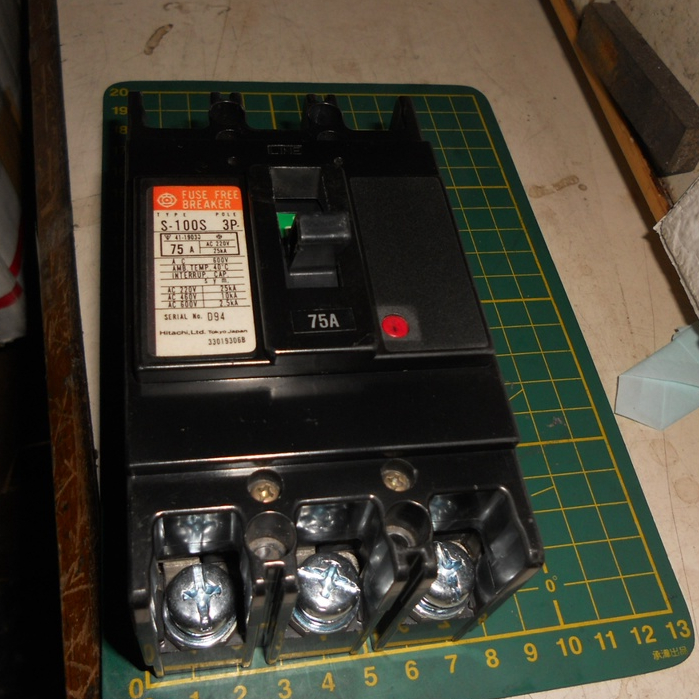 Japan HITACHI Circuit Breaker S-100S 3P 15-100A Size Same As Shihlin NF100-SN | Shopee Malaysia