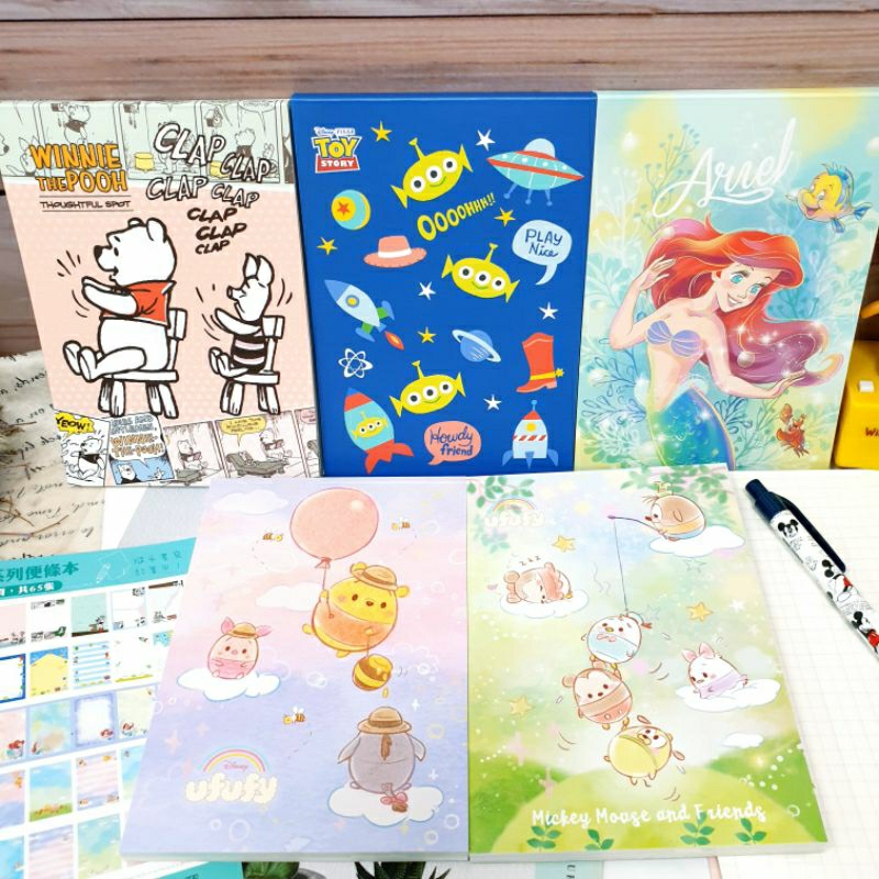 Disney 50k Color Notebook Pooh The Little Mermaid Cloud Series Three ...