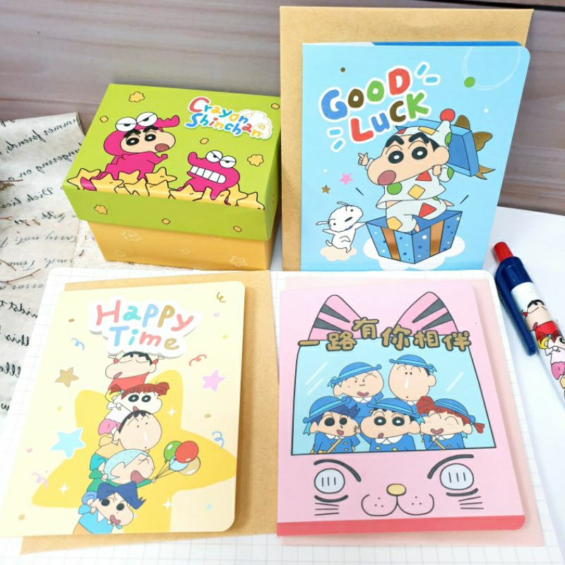 Crayon Shin-Chan Universal Photocard Birthday Card Xiaobai Dumb Kazama ...