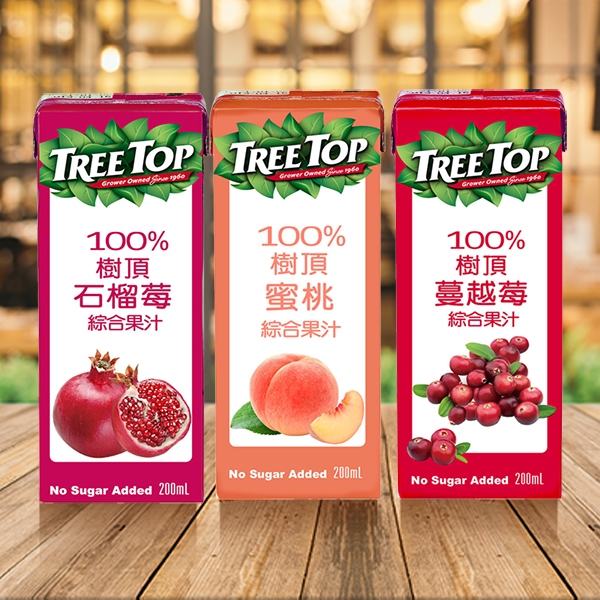 Tree Top 100% Pomegranate Berry/Peach/Cranberry Mixed Juice (Tree Pack ...