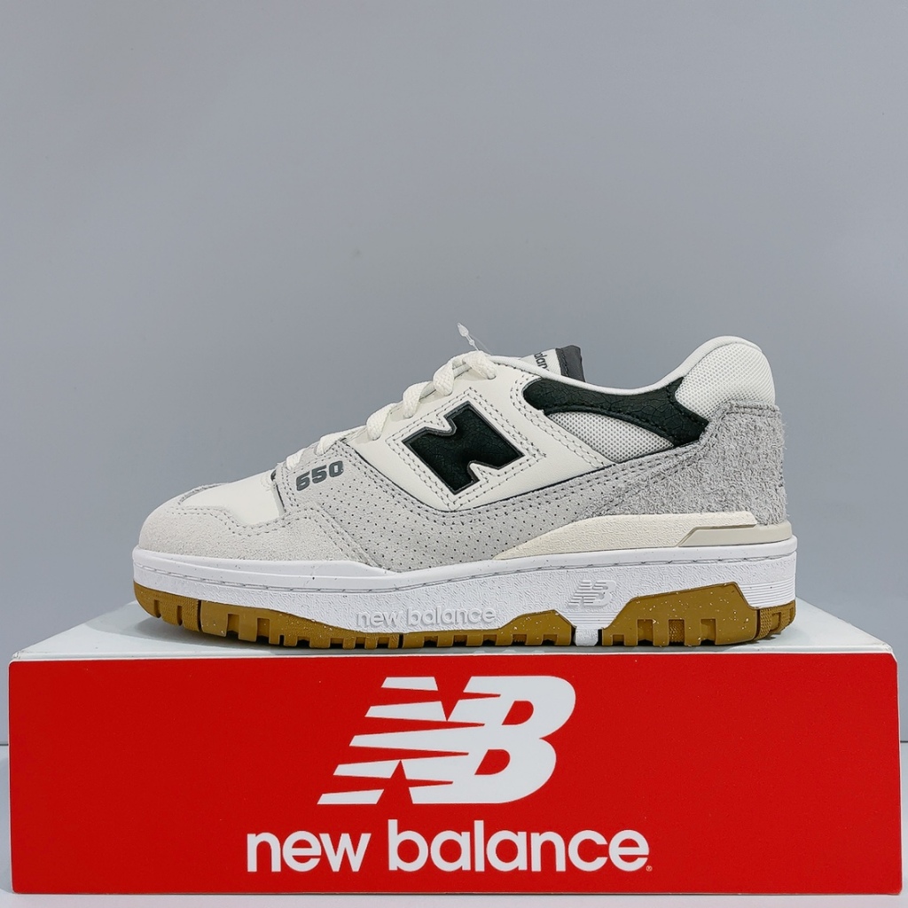 New Balance 550 NB Girls White B Last Leather Retro Time Sports Casual ...