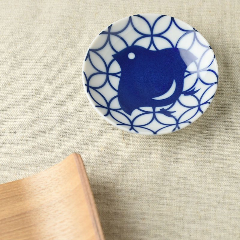 Japanese Minoyaki Chidori Small Dish (Shichibo Chidori) Seasoning ...
