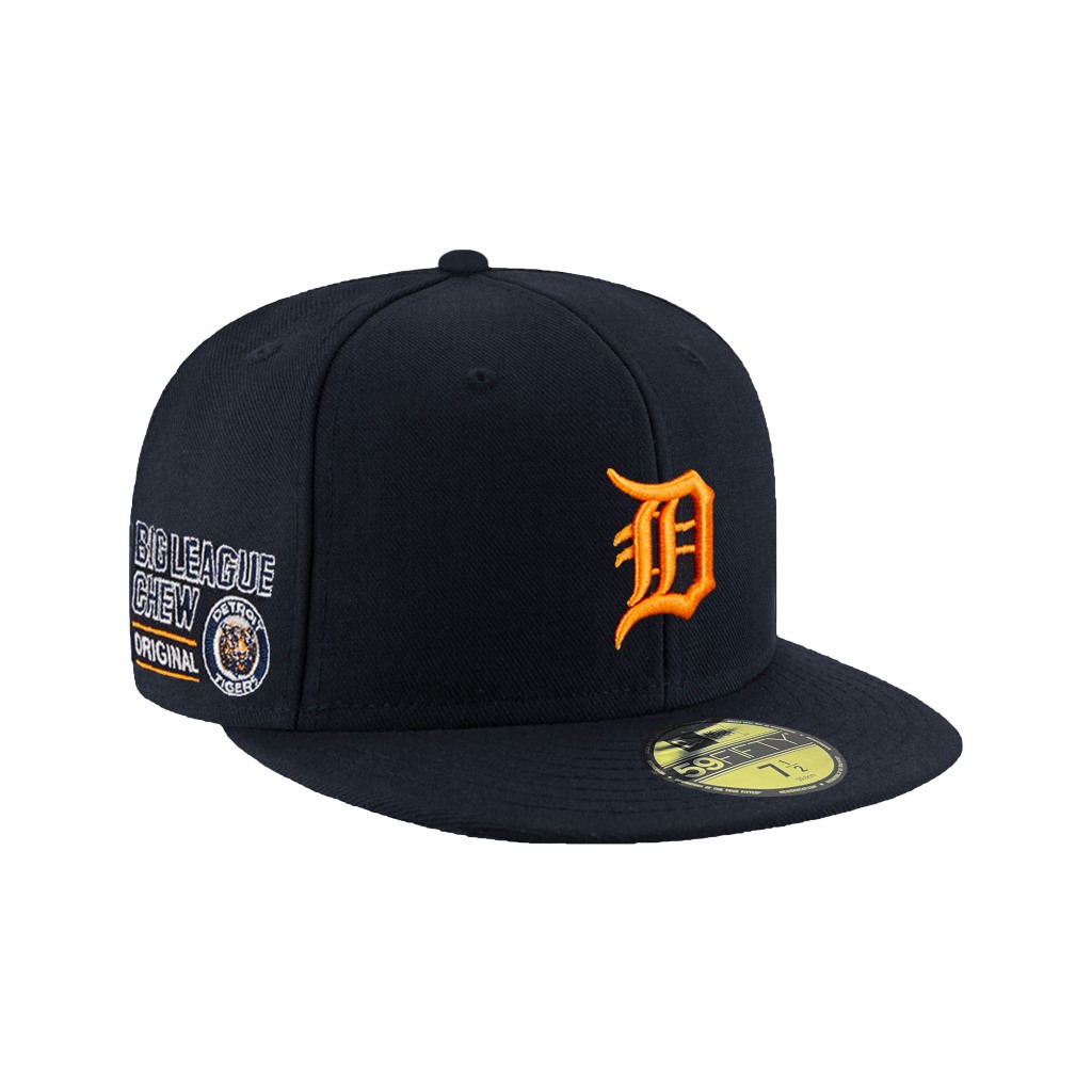 NEW ERA 59FIFTY 5950 BIG LEAGUE CHEW Detroit Navy Blue Full Cap ...