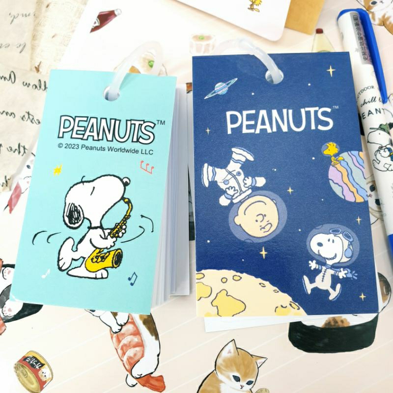 Snoopy New Word Card Blank Portable Note Notepad Husto Small Large ...
