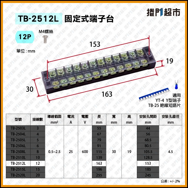 [Rolling Door Supermarket] Fixed Terminal Block-25A-15A-Connection ...