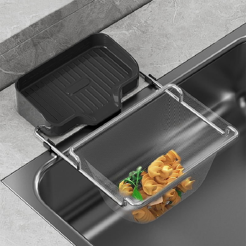 Kitchen Sink Residue Filter Rack Waste Mesh Bag Leftover Rice Drain ...