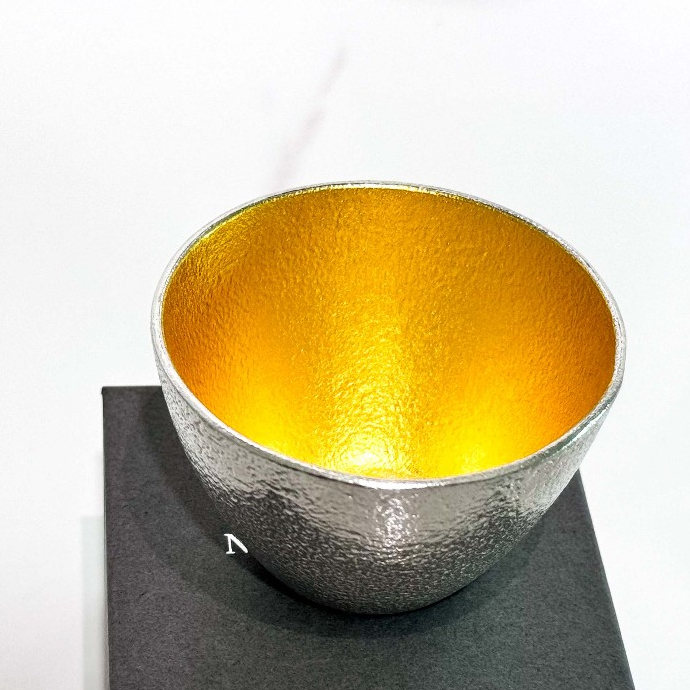 Japan NOUSAKU Can Make Gold Foil Sake Glass~Made In Japan/100% Tin ...