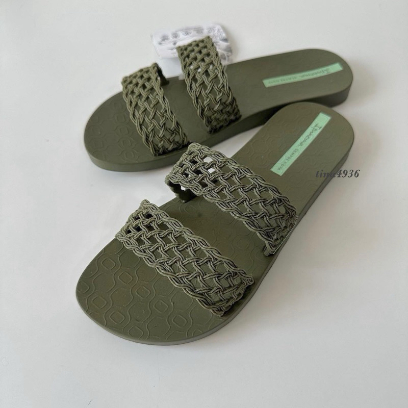 IPANEMA RENDA Girls Brazilian Slippers WOMEN (Rattan Style Braided ...