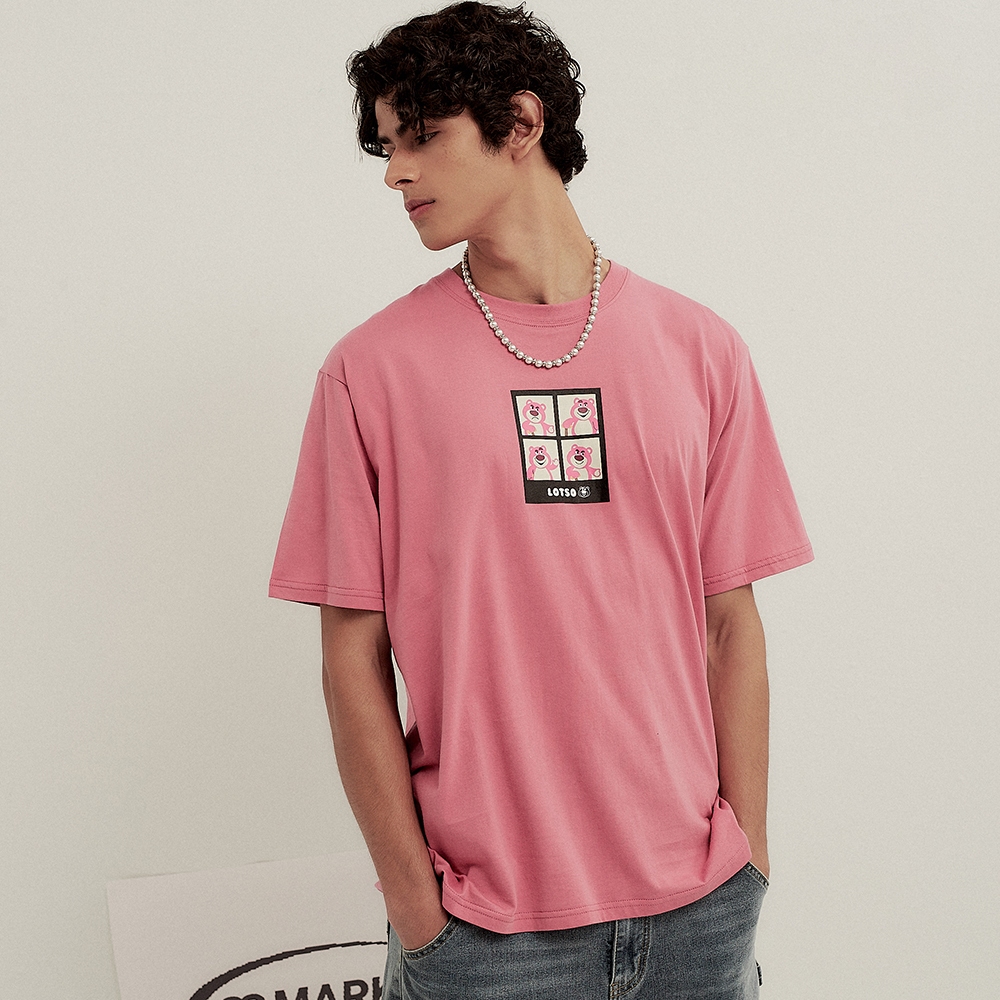 CACO-MIT Bear Hug Brother Four-Grid Polaroid Short T-Men Women Wear ...