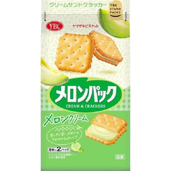 +Hot Buy Japan+YBC Square Cantaloupe Flavor Cream Sandwich Biscuits ...