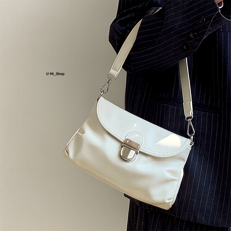 /Retro Time Double Strap Baguette Bag/Side Backpack/Underarm Bag/2 ...