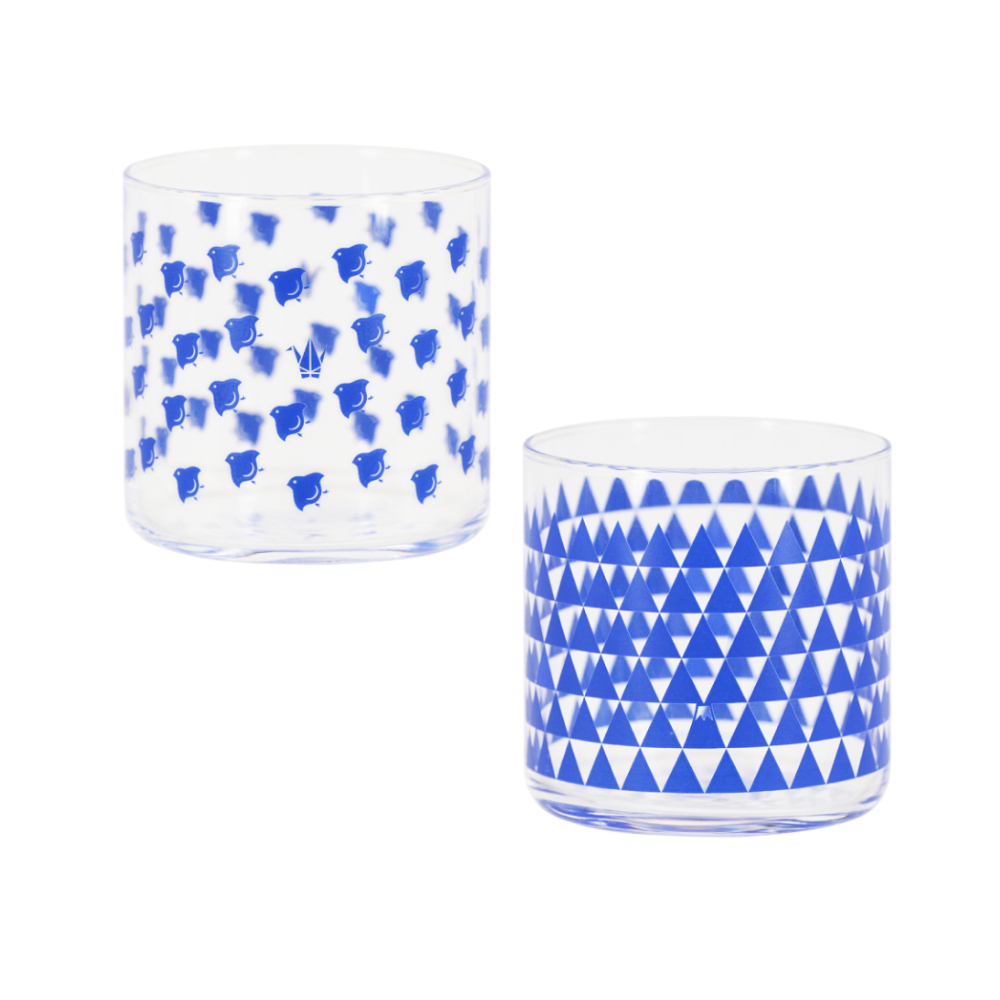 [YU Living] Made In Japan Houndstooth Pattern Fuji Lin Glass Wine Sake ...