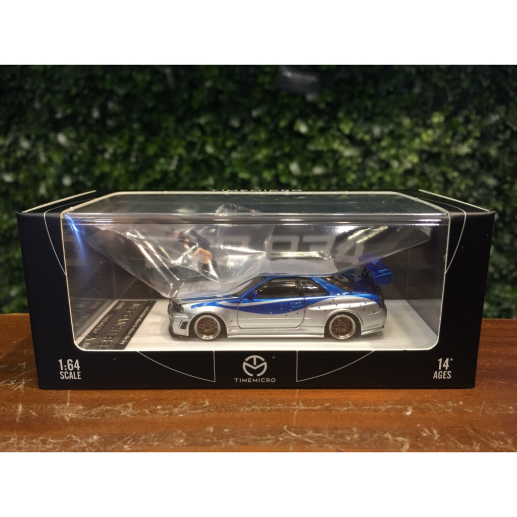 1/64 TimeModel Nissan Skyline GTR R34 Figure TM6434261[MGM] | Shopee ...