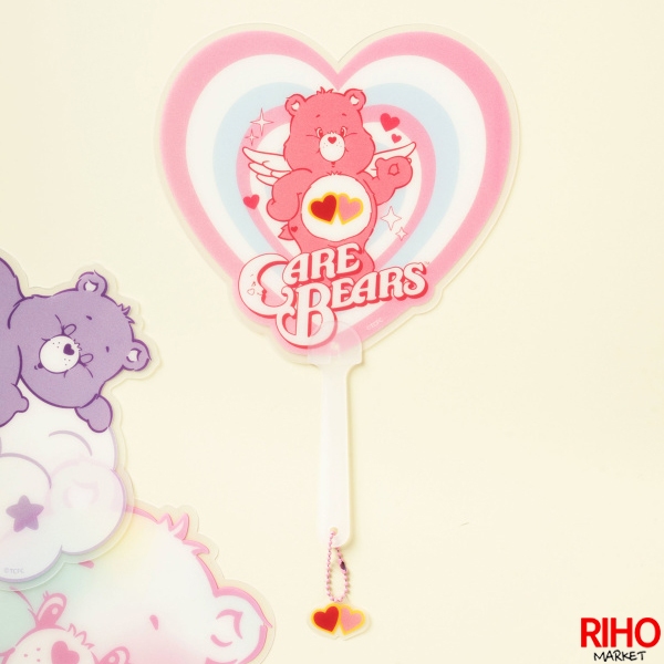 Korea Daiso Rainbow Bear Shape Hand Fan Care Bears Peripheral Cartoon ...