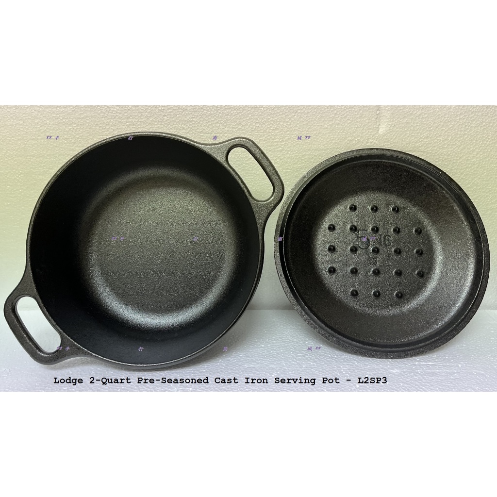 American LODGE 8 Inch Double Handle Cast Iron POT/Soup POT/SERVING POT ...