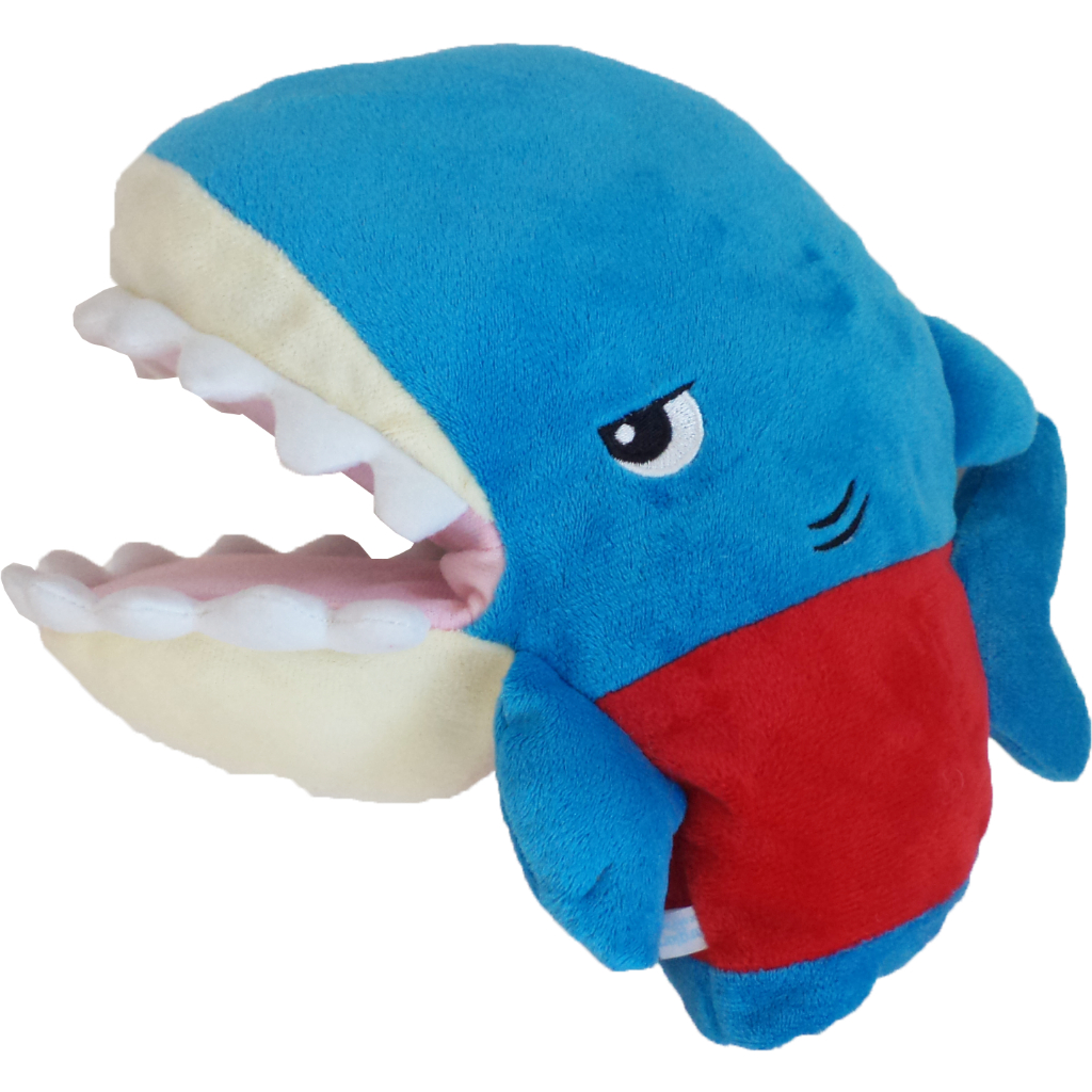 Farglory Ocean Park Shark Head Hand Puppet Big-Blue Red SHONKY Doll ...