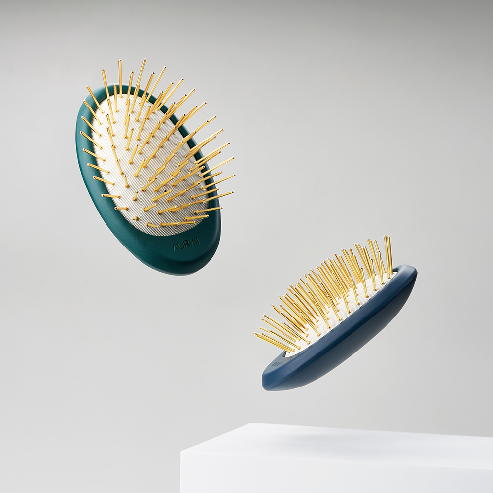 [New Color Debut] Rua Needle Good Comb Far Infrared Massage (24k Gold ...