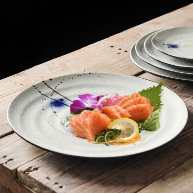 Kawashima Japanese Ceramic Dinner Plate Sushi Sashimi Dish Disc Shallow ...