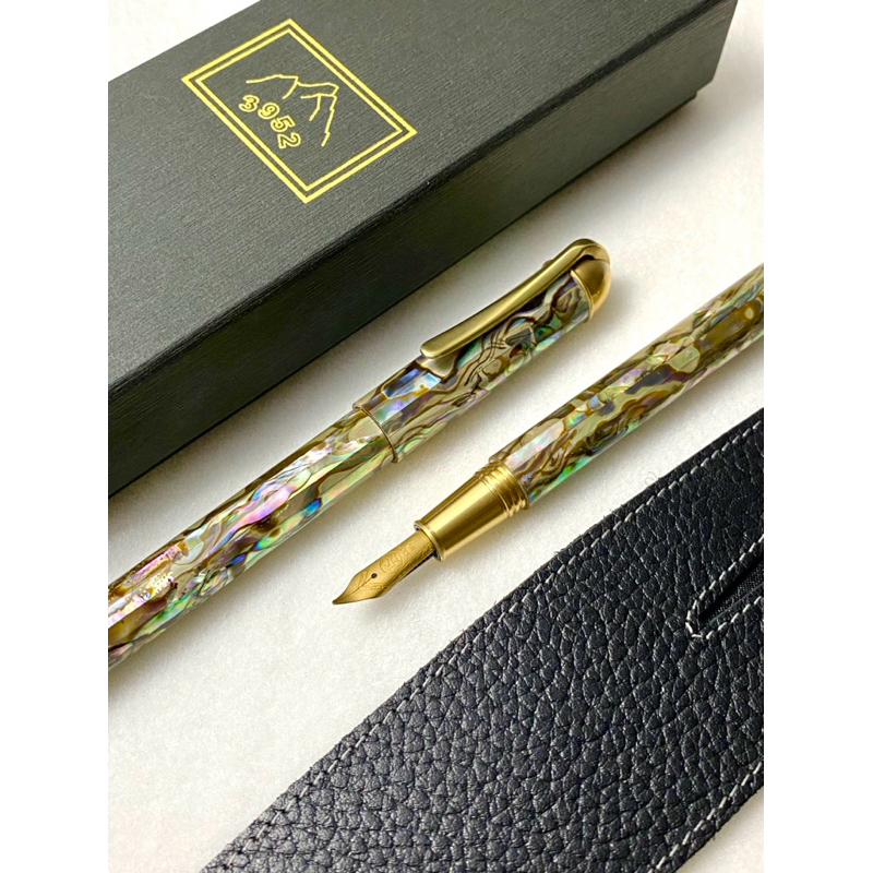 3952 Old Goat- Bar Abalone Shell Original Copper Sands Calligraphy ...