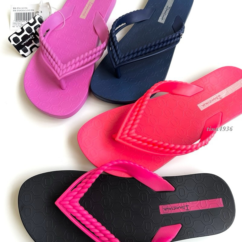 IPANEMA LOVE FEM Girls WOMEN Brazilian Slippers (Pure Color Flip-Flops ...