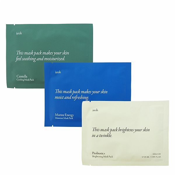 Korea aroh Text Mask Moisturizing Mask/Brightening Mask/Centella ...