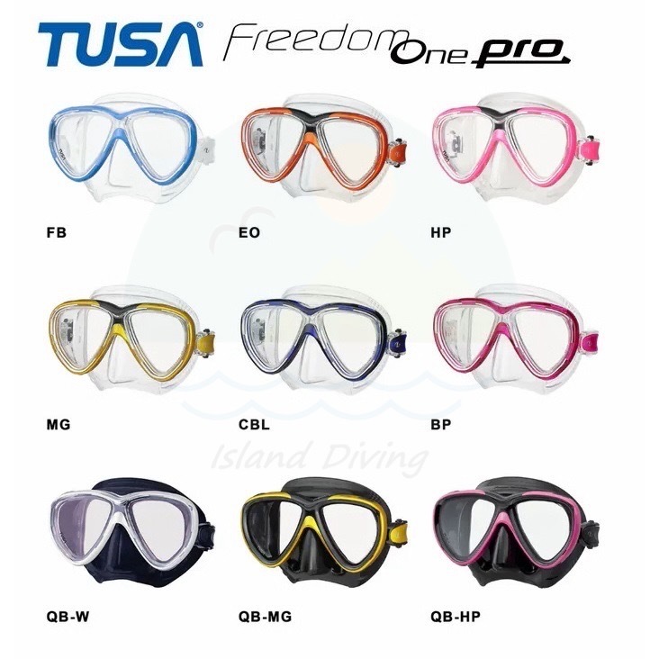 [Island Diving] TUSA Freedom One Pro Anti-UV Double-Sided Mirror M-211S (M212 Lens) | Shopee ...