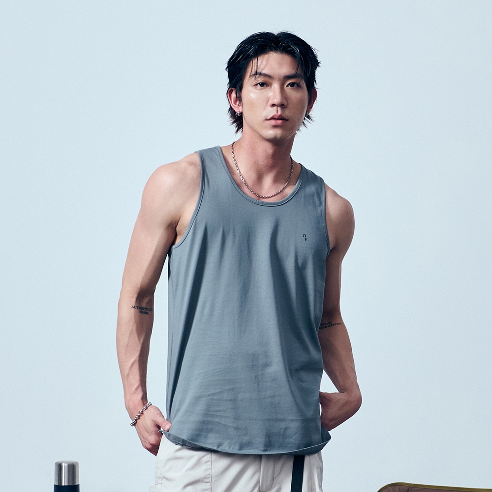 CACO-NAVY Cool Arc Hem Vest (Four Colors) -Male [H1NA014] | Shopee Malaysia