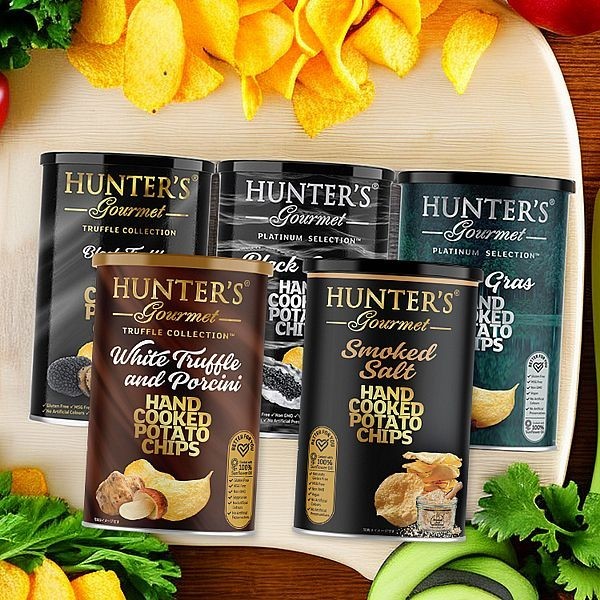 Hunter's Gourmet Handmade Potato Chips Black Truffle Flavored Caviar ...