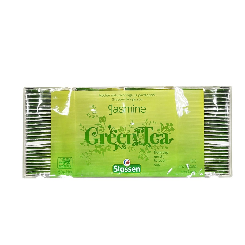 Stassen Jasmine Green Tea Bags 100pcs Box/Selected Black 100pcs Box ...