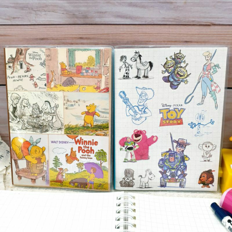 Disney 50k Square Note Portable Notepad Fixed Page Notebook Pooh Toy ...