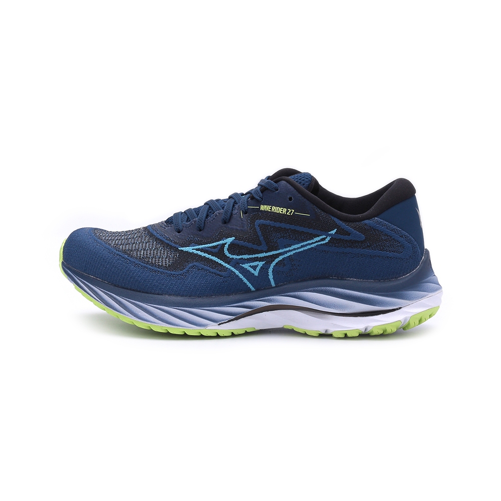 MIZUNO WAVE RIDER 27 SSW Wide Last Jogging Shoes Dark Blue Green ...