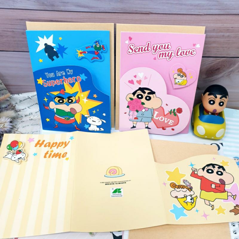 Crayon Shin-Chan Three-Dimensional Universal Card Modeling Birthday ...