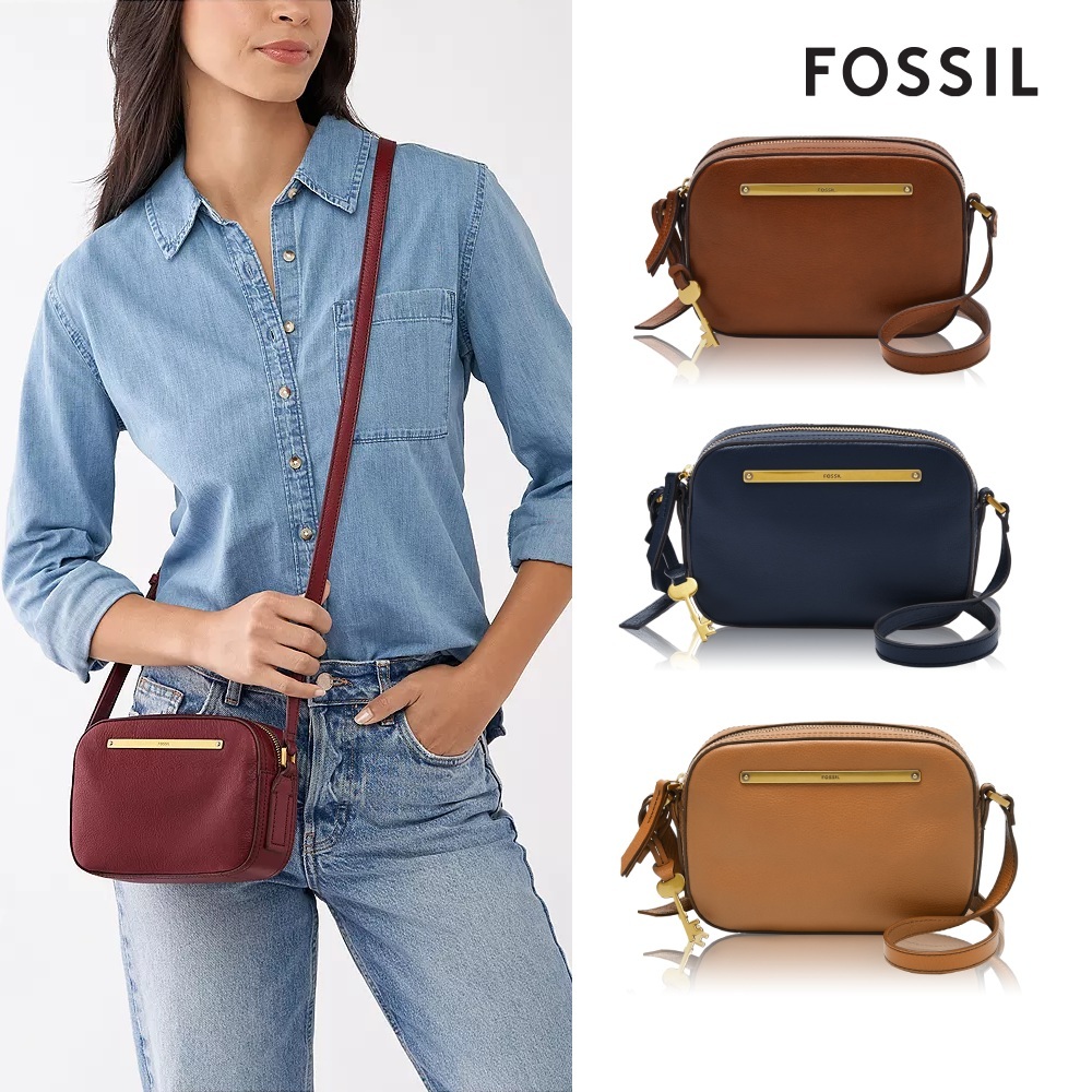 [FOSSIL Official Flagship Store] Liza Genuine Leather Camera Bag (Multi-Color Optional) | Shopee ...