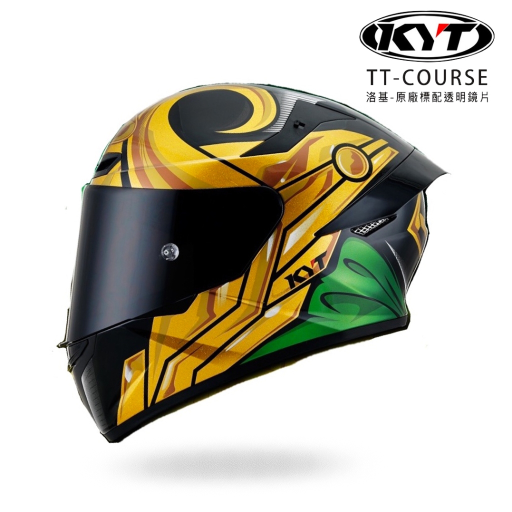 Direct KYT Safety Helmet TTC LOKI Breasted Buckle Full Face Marvel tt ...