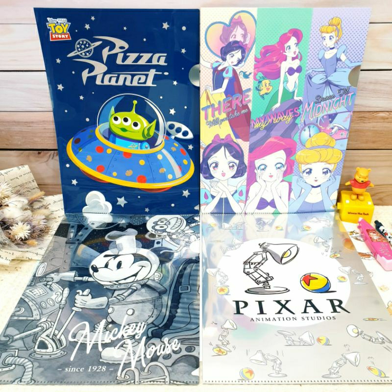 Disney L-Shaped Folder Aluminum Foil L Mickey A4 Princess Series Three ...