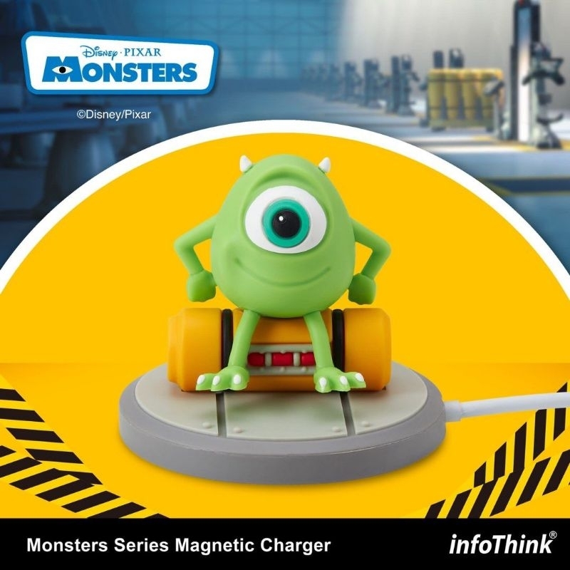 ️ infothink Monster Series Big-Eyed Boy Magnetic Charging Disk Magsafe Power Company Wireless ...