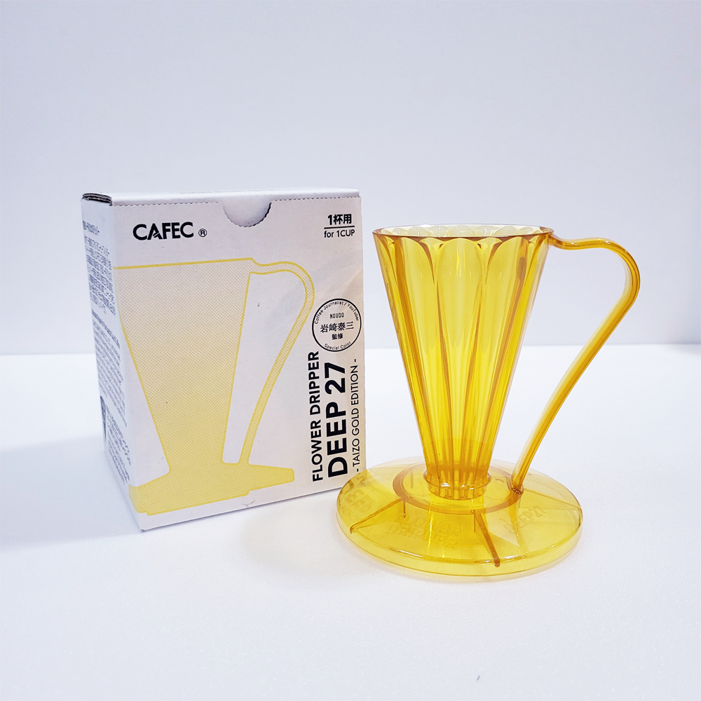 CAFEC Sanyo DEEP Filter Cup Flower Dripper 27 Petal Tritan Coffee Hand ...