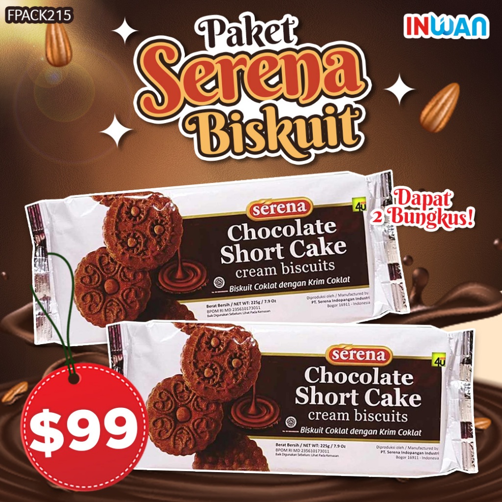[INWAN INWAN] Indonesia SERENA CHOCOLATE SHORTCAKE Cheese Biscuits ...
