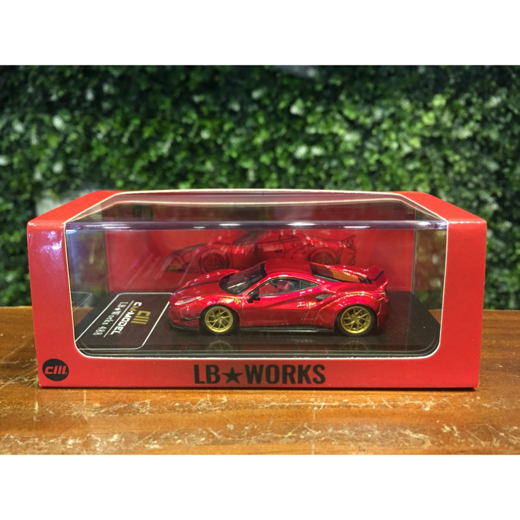 1/64 CM-Model LBWK Ferrari 488 GTB Red CM64LB48803 [MGM] | Shopee Malaysia