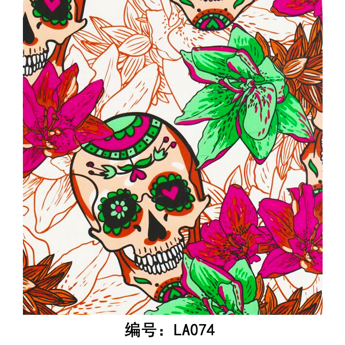 Water Transfer Film Mexican Day Of The Dead Explosion Sticker 50cm Wide ...