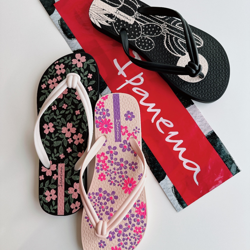** Ipanema * Girls Brazilian Slippers (Knotted Plant Flower ELO Flip ...
