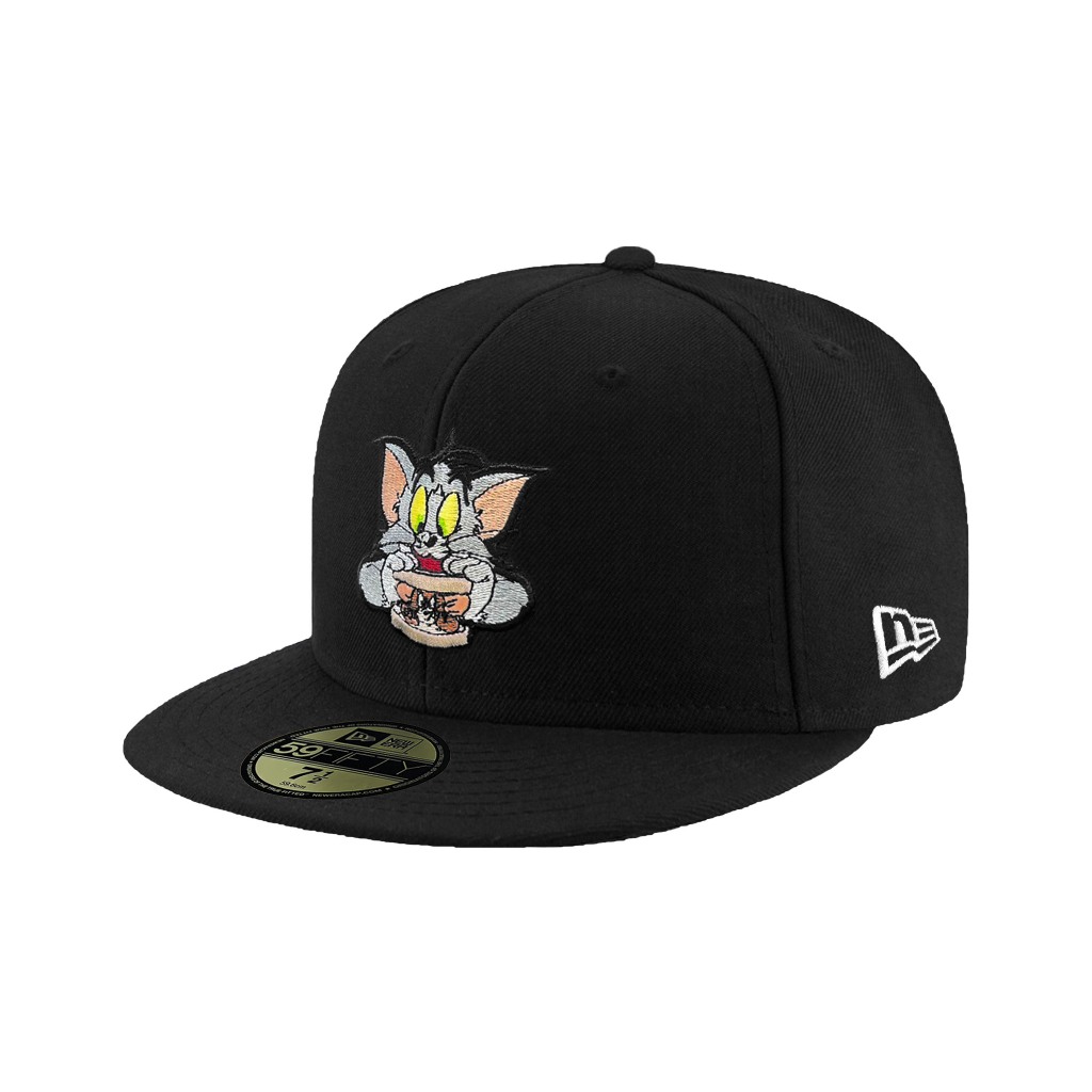 NEW ERA 59FIFTY 5950 Tom Cat And Jerry Mouse Black Exclusive Custom ...
