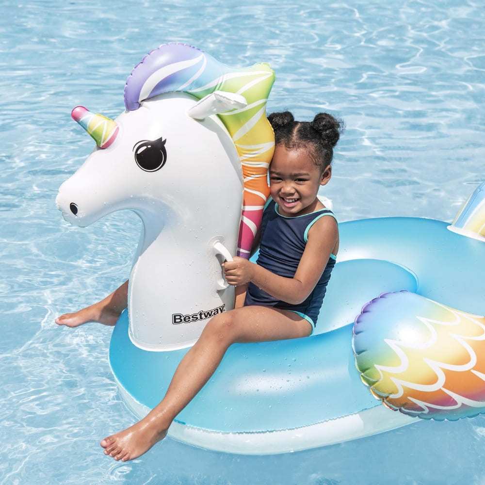 Bestway Fantasy Unicorntm Rainbow Unicorn Floating Mount (Over 3 Years ...