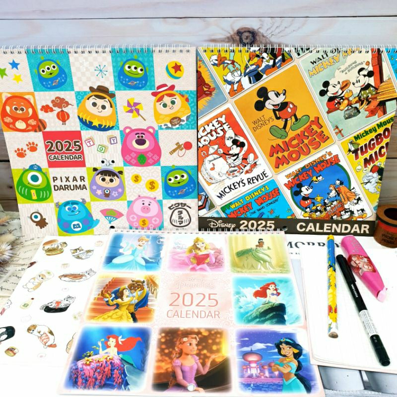 2025 Disney Loose-Leaf Wall Calendar 12k Princess Mickey Fortune ...