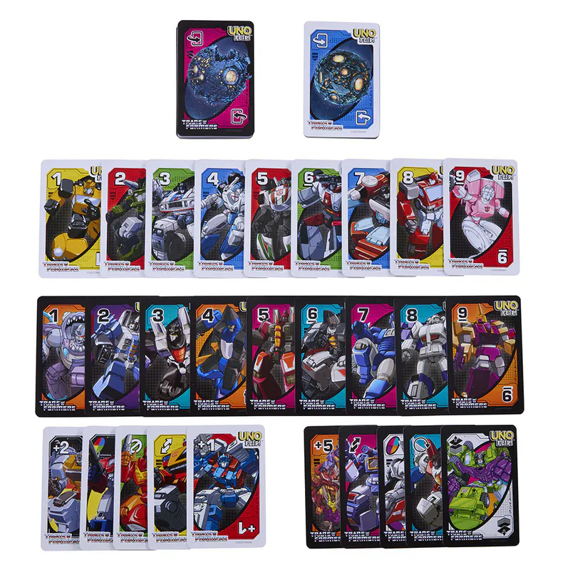 Toy Research Center MATTEL Reverse UNO Game Card-Transformers | Shopee ...