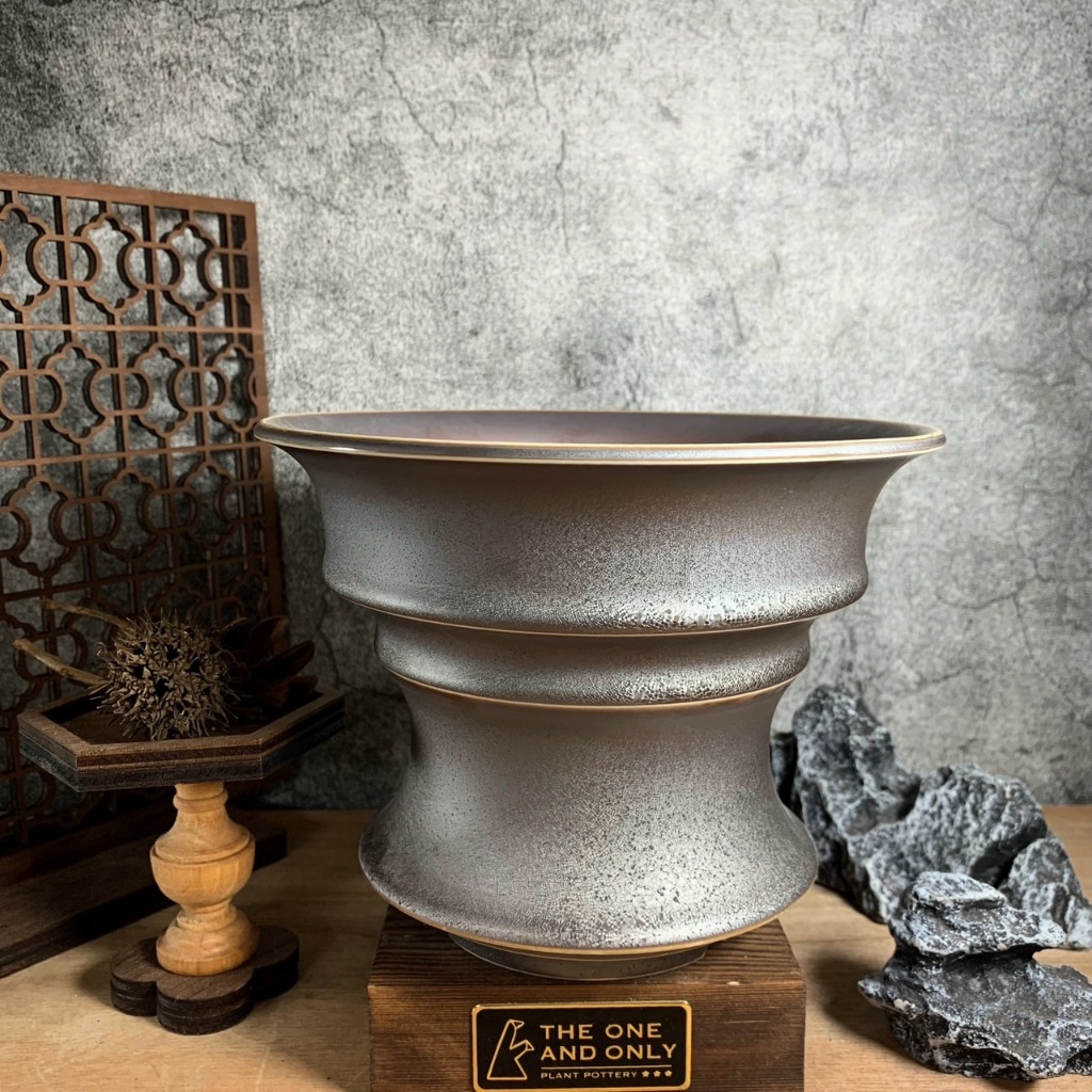 ((Simple Versatile Large Pot-2) Japanese Handmade Pottery Pot Wooden ...