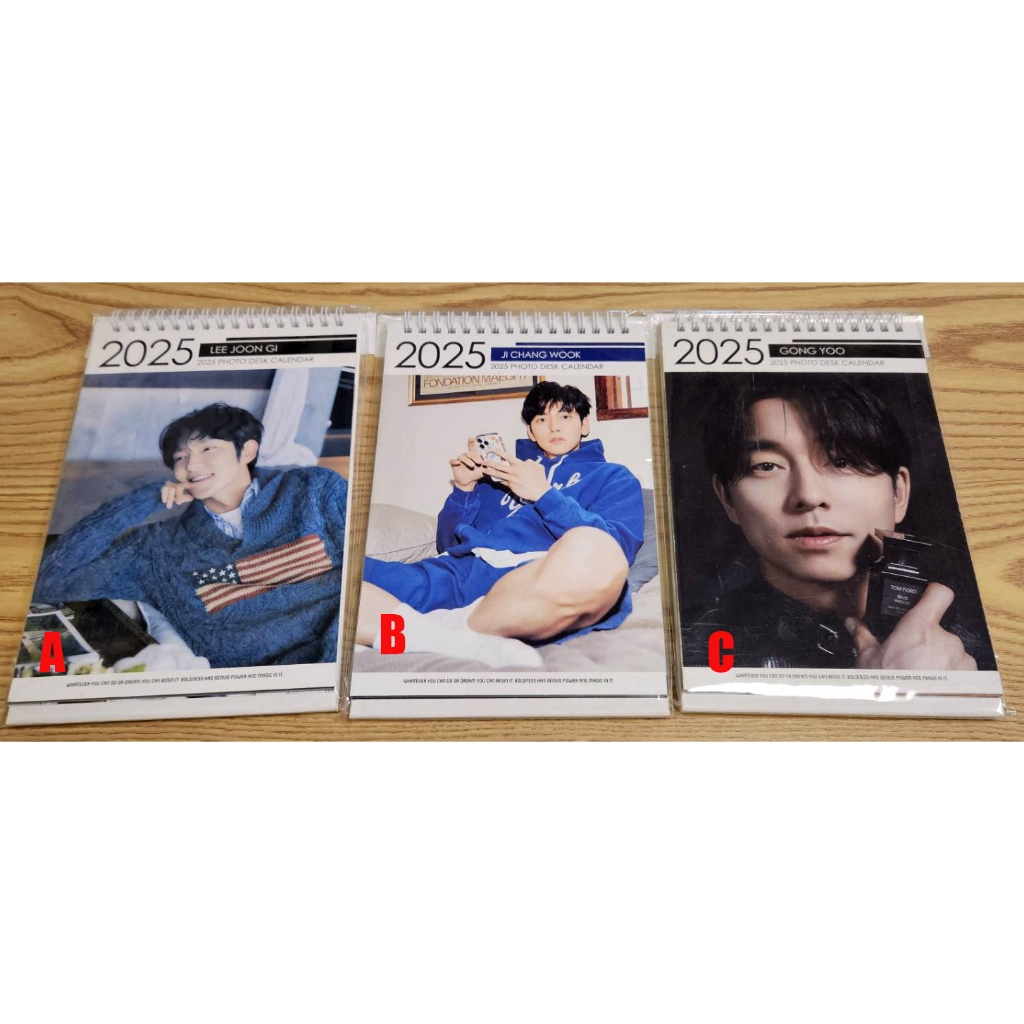 Lee Jun Ki Chi Changxu Kong Liu 2025 Desk Calendar+Sticker Squid Game 2 ...