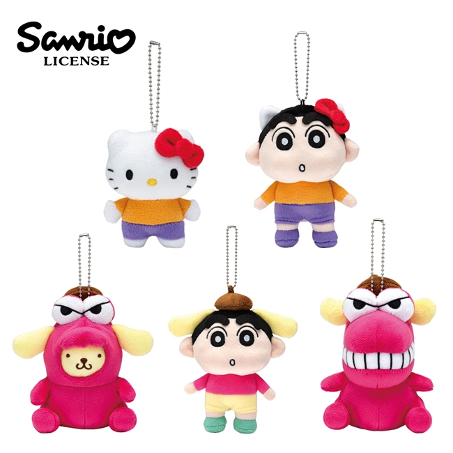 Crayon Shin-Chan x Sanrio Doll Pendant Plush Hello Kitty Nohara ...
