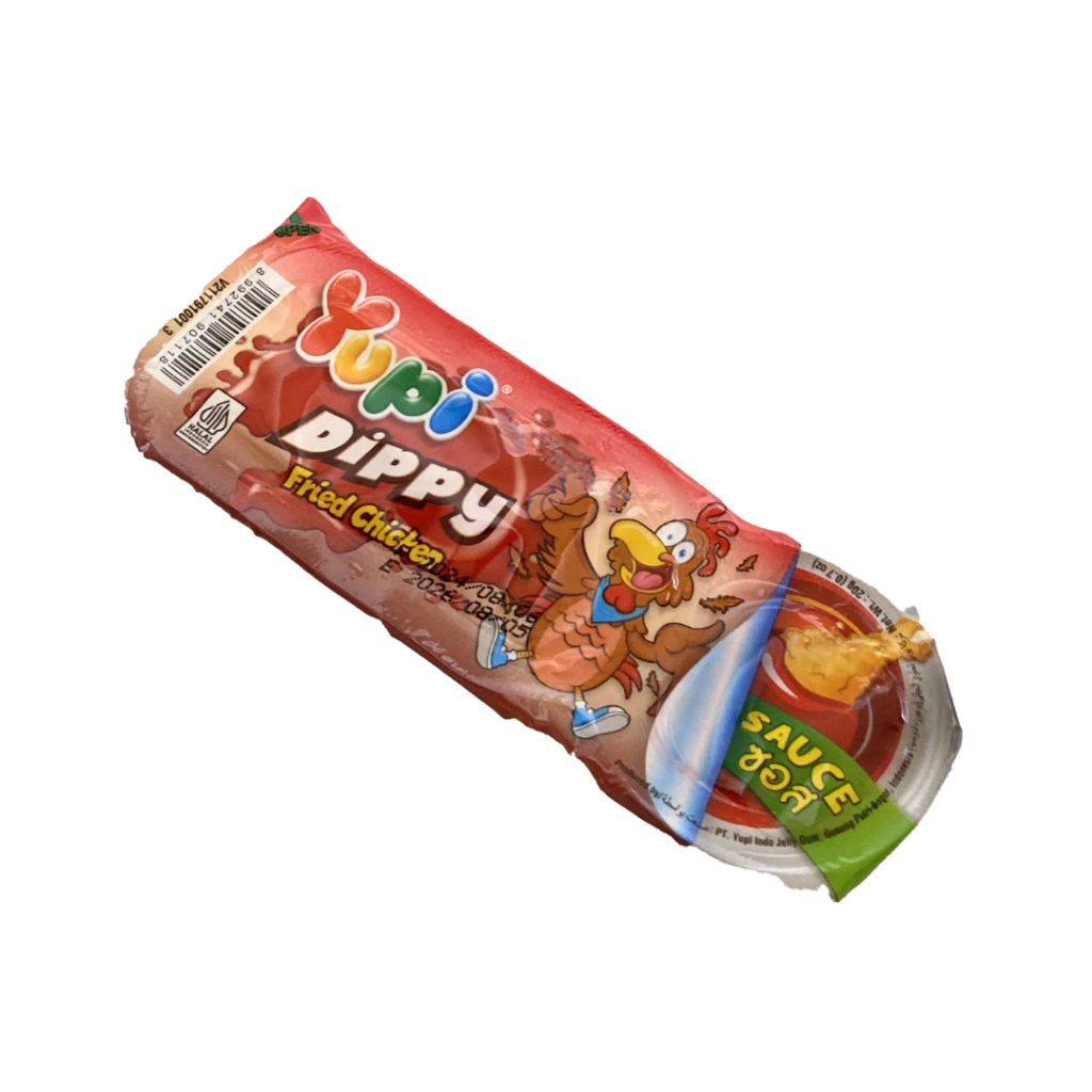 Indonesia Yupi Yopi Fried Chicken Shape Dipping Sauce Q Gummy 20g ...